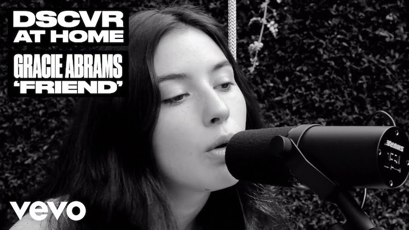 Gracie Abrams performs her “Friend” single via Vevo DSCVR at Home