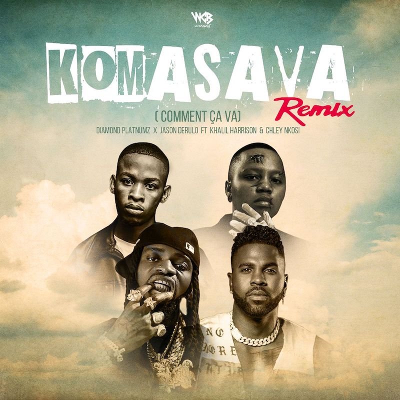 Diamond Platnumz unites with Jason Derulo for "Komosava" remix